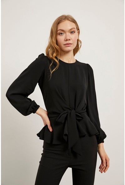 Armalıfe 20917 Önü Bağlama Detaylı Aurobın Bayan Bluz