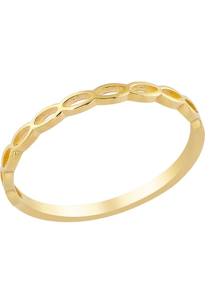 Narla Jewellery 8 Ayar Sade Çember Yüzük