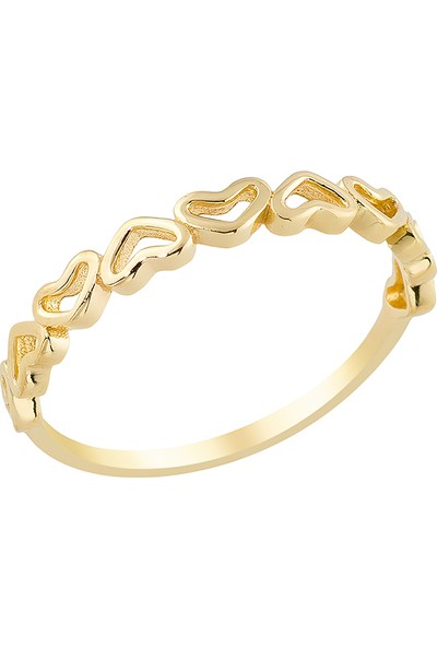Narla Jewellery 8 Ayar Kalp Motifli Yüzük V2 Narla Jewellery 8 Ayar Kalp Motifli Yüzük V2