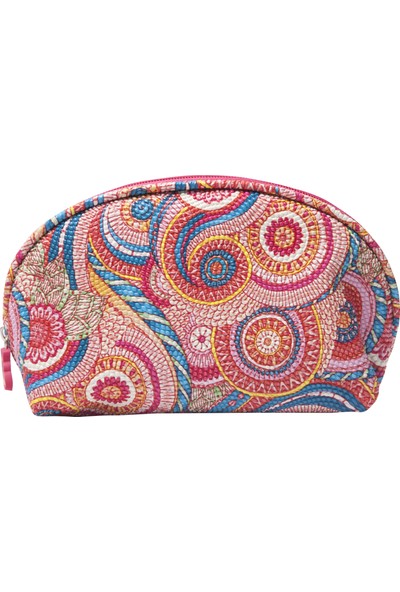 Uni Qolor Ebru Desenli Istiridye Makyaj Çantası