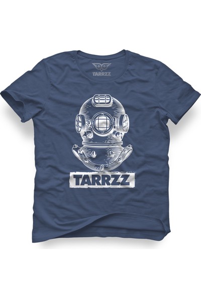 Antik Dalgıç Bisiklet Yaka Tasarım Tişört