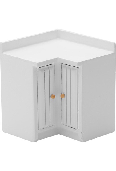Honeyge 1/12 Minyatür Dollhouse Mutfak Köşe Dolabı Dolabı (Yurt Dışından)
