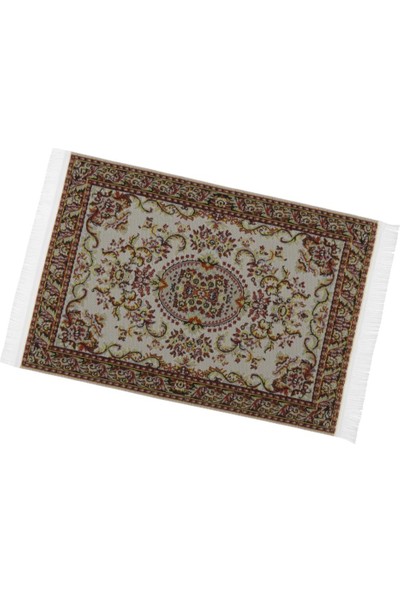 Honeyge 1:12 Dollhouse Minyatür Vintage Stil Halı Halı Zemin Mat Craft Mobilya (Yurt Dışından)