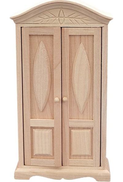Honeyge Mini 1/12 Ölçekli Bebek Evi Ahşap Dolap Çift Kapı Dıy Çocuk Hediyeler (Yurt Dışından) Honeyge Mini 1/12 Ölçekli Bebek Evi Ahşap Dolap Çift Kapı Dıy Çocuk Hediyeler (Yurt Dışından)