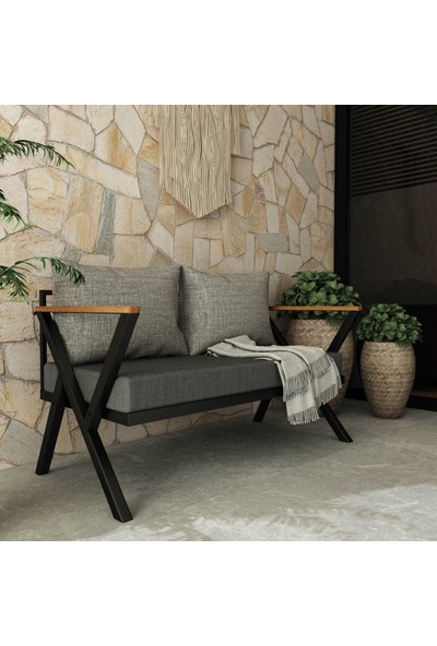 Woodesk Begonvil Bahçe 2li Kanepe CPT5525-130