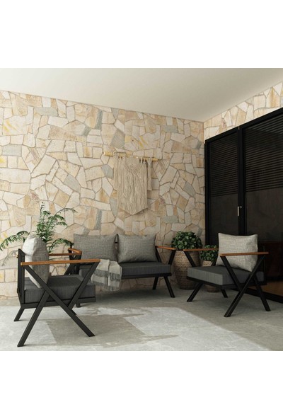 Woodesk Begonvil Bahçe Takımı 2+1+1 CPT5529-70