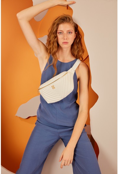 Pierre Cardin Beyaz Bel Çantası 05PO22Y1606LSAV By