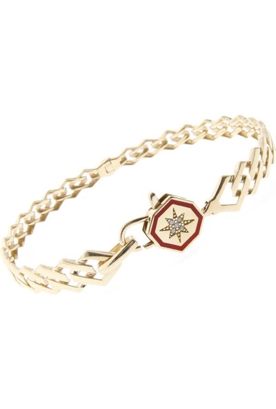 Altınkaynak 14 Ayar Kuzey Yıldızı Altın Bileklik