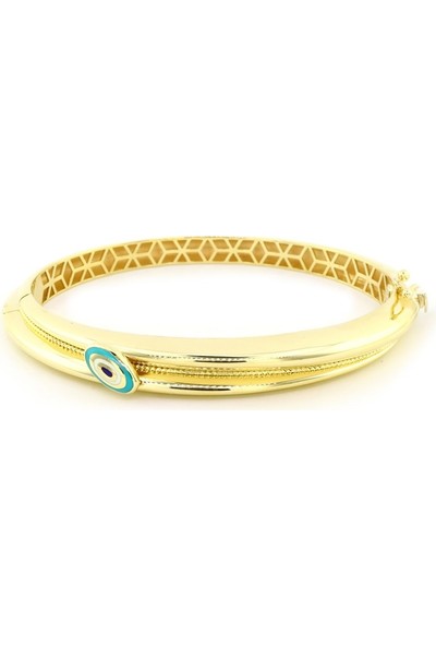 Altınkaynak 14 Ayar Nazar Boncuklu Altın Bilezik