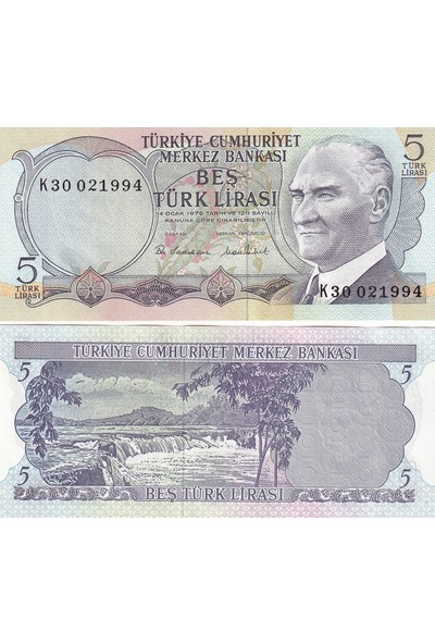 Benim Koleksiyonum 6. Emisyon 2. Tertip 5 Türk Lirası, Çil