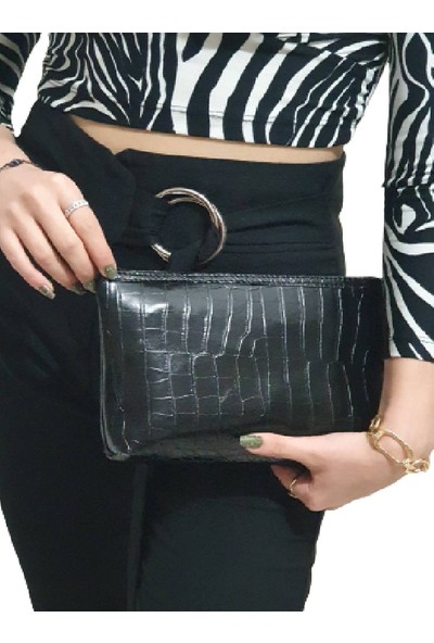 Edwol Kadın Çok Amaçlı Makyaj ve El Çantası Parlak Siyah Edwol Kadın Çok Amaçlı Makyaj ve El Çantası Parlak Siyah