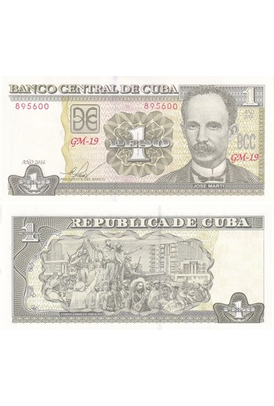 Benim Koleksiyonum Küba, 1 Peso (2016) P#128G Çil Eski Yabancı Kağıt Para Benim Koleksiyonum Küba, 1 Peso (2016) P#128G Çil Eski Yabancı Kağıt Para