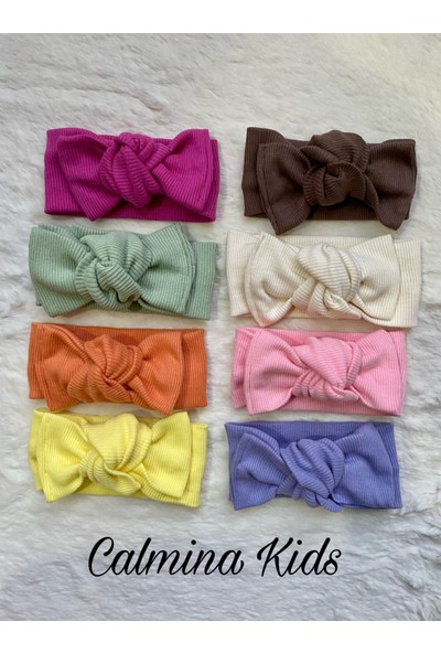 Calmina Kids Kız Bebek 8'li Ribana Bandana