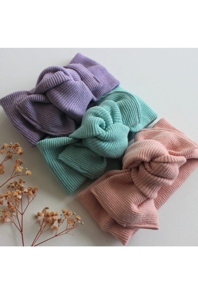 Kız Bebek Çocuk Ribana Bandana Seti