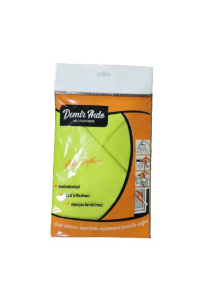 Demir Cam Bezi Microfiber Bez 40*40 Yeşil Demir Cam Bezi Microfiber Bez 40*40 Yeşil