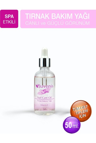Juvenis Kozmetik Tırnak Bakım Yağı E Vitamini Içeren Güçlendirici ve Nemlendirici Spa Etkili Tırnak Bakım Yağı 50ML Juvenis Kozmetik Tırnak Bakım Yağı E Vitamini Içeren Güçlendirici ve Nemlendirici Spa Etkili Tırnak Bakım Yağı 50ML