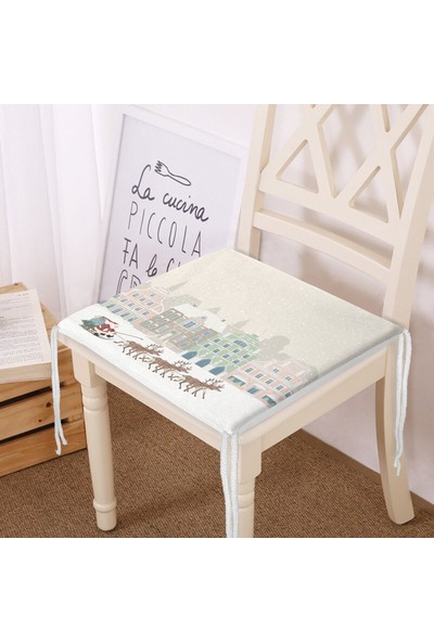 Realhomes Merry Christmass Dekoratif Kare Sandalye Minderi 40x40cm Fermuarl Realhomes Merry Christmass Dekoratif Kare Sandalye Minderi 40x40cm Fermuarl