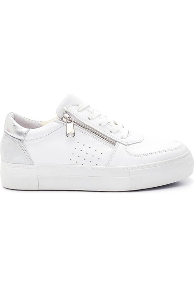 Kadın Deri Fermuarlı Sneaker