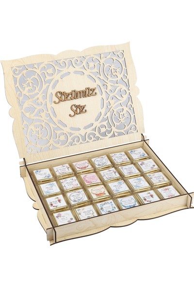 Hediyece Krem Ahşap Kutulu Gold Madlen Söz Nişan Düğün Çikolatası Kız Isteme Çikolatası 72 Adet Melodi Marka Hediyece Krem Ahşap Kutulu Gold Madlen Söz Nişan Düğün Çikolatası Kız Isteme Çikolatası 72 Adet Melodi Marka