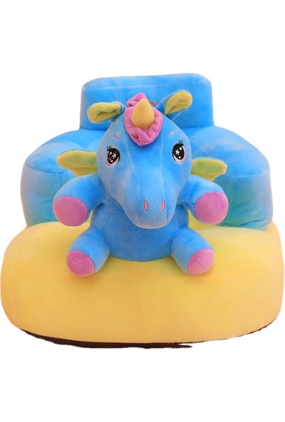 Love Home Karikatür Peluş Oyuncak Çocuk Koltuğu - Mavi (Yurt Dışından)