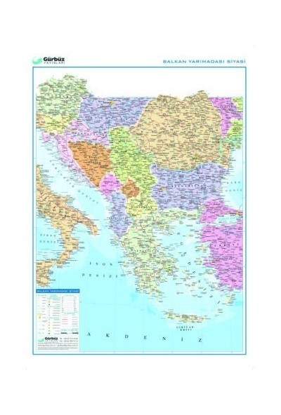 Edulab Balkan Siyasi Haritası Edulab Balkan Siyasi Haritası