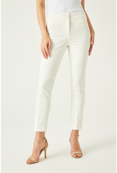 Gusto Sihirli Pantolon - Beyaz Gusto Sihirli Pantolon - Beyaz