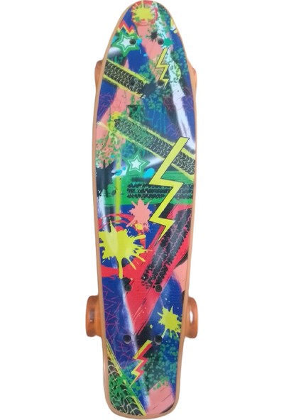 Can Oyuncak 56 cm Silikon Tekerli Işıklı Kaykay