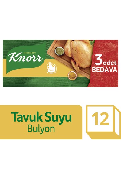 Knorr Tavuk Suyu Tablet Bulyon 120 gr Knorr Tavuk Suyu Tablet Bulyon 120 gr