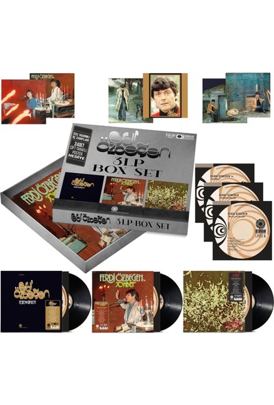 Kervan Plakçılık Ferdi Özbeğen - Özel Kutulu 3 Lp Box Set Kervan Plakçılık Ferdi Özbeğen - Özel Kutulu 3 Lp Box Set