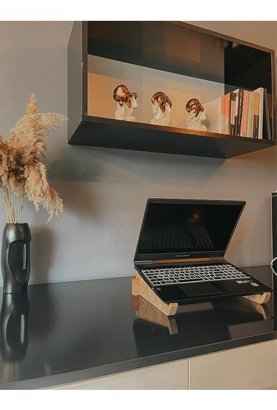 Bangu Ahşap Taşınabilir Macbook Air Pro Laptop Yükseltici Stand Bangu Ahşap Taşınabilir Macbook Air Pro Laptop Yükseltici Stand