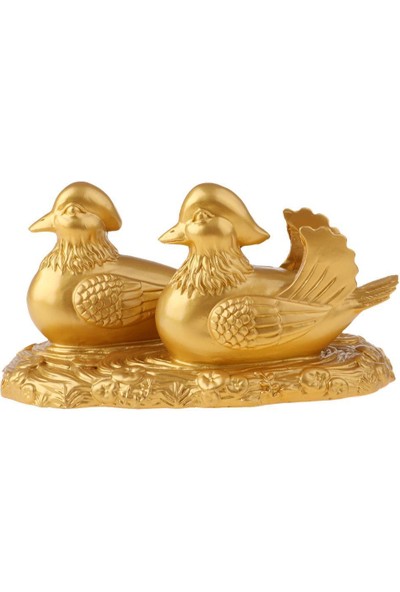 Vogue Çin Severler Lotus Mandarin Ördek Heykel Heykeli Mutlu Evlilik Altın Sembolü (Yurt Dışından) Vogue Çin Severler Lotus Mandarin Ördek Heykel Heykeli Mutlu Evlilik Altın Sembolü (Yurt Dışından)