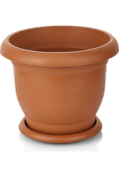 5DM 4 No Toprak Saksı - Kahverengi Plastik 2,2 Lt