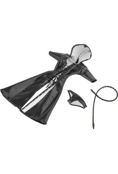 Vogue Pu Deri 1/6 Ölçekli Kadın Şekil Kostüm Rüzgarlık + Iç Çamaşırı + Kırbaç Dıy Siyah (Yurt Dışından) Vogue Pu Deri 1/6 Ölçekli Kadın Şekil Kostüm Rüzgarlık + Iç Çamaşırı + Kırbaç Dıy Siyah (Yurt Dışından)