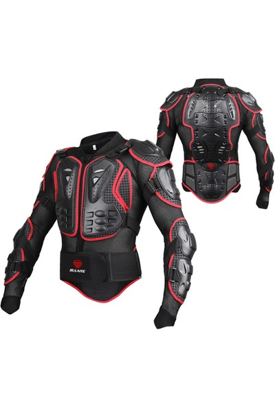 Sulaıte Sonbahar Kış Motosiklet Binme Ceketi Koruyucu Dişli-Kırmızı-Xxxl Sulaıte Sonbahar Kış Motosiklet Binme Ceketi Koruyucu Dişli-Kırmızı-Xxxl