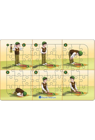 Hayrat Neşriyat Namaz Öğreniyorum Yapboz (Ahmet Namaz Kılıyor)