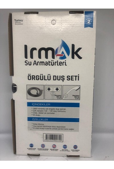 Amazeus Örgülü Duş Seti 4 Fonksiyonlu Irmak Amazeus Örgülü Duş Seti 4 Fonksiyonlu Irmak
