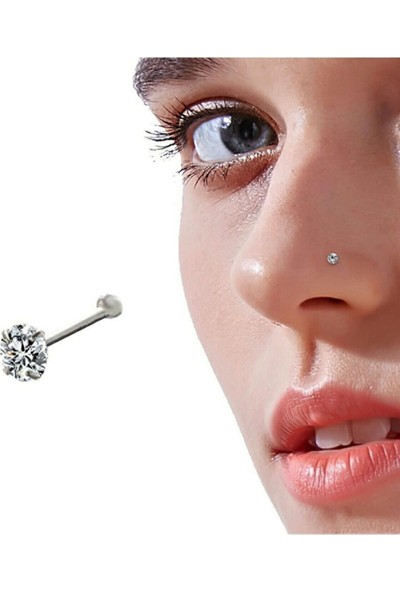 Begonia Accessories 925 Ayar Gümüş, Zirkon tek Taş Hızma