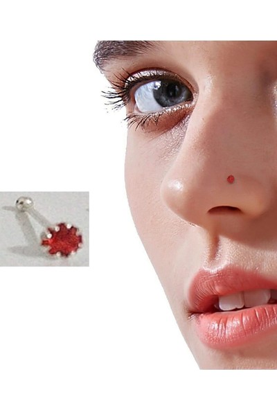 Begonia Accessories 925 Ayar Gümüş, Zirkon tek Taş Hızma Begonia Accessories 925 Ayar Gümüş, Zirkon tek Taş Hızma