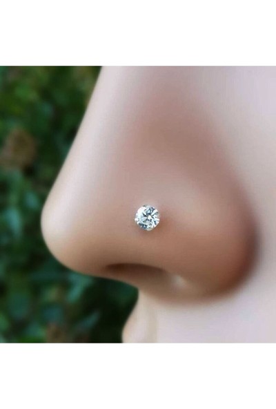 Begonia Accessories 925 Ayar Gümüş, Zirkon tek Taş Hızma