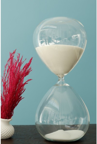 Hediye Beyaz Kum Saati Yarım Saatlik (30 Dakika)