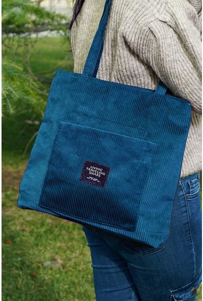 Üç Gözlü Kadife El ve Omuz Çantası