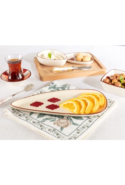 Madame Coco Vie Rouge Oiseau Sunum Tabağı 27 cm