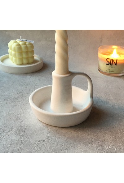 Kulplu Şamdan Mumluk Beton