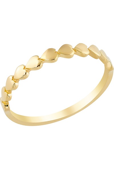 Narla Jewellery 8 Ayar Kalp Motifli Yüzük V3 Narla Jewellery 8 Ayar Kalp Motifli Yüzük V3