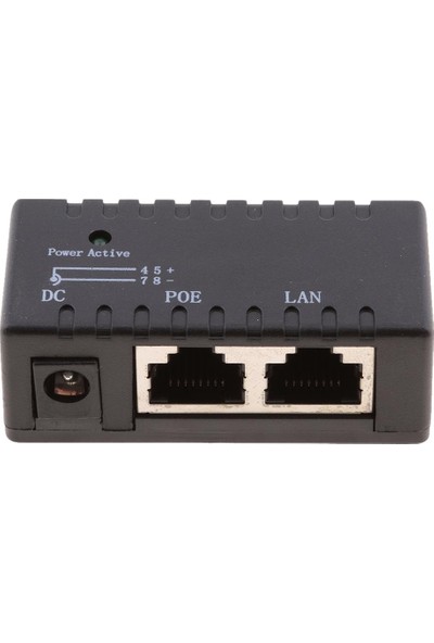 Evrensel Lan Poe Enjektör / Splitter 9-48 V Güç Kaynağı Modülü 2 Bağlantı Noktası Birleştirici Siyah Evrensel Lan Poe Enjektör / Splitter 9-48 V Güç Kaynağı Modülü 2 Bağlantı Noktası Birleştirici Siyah