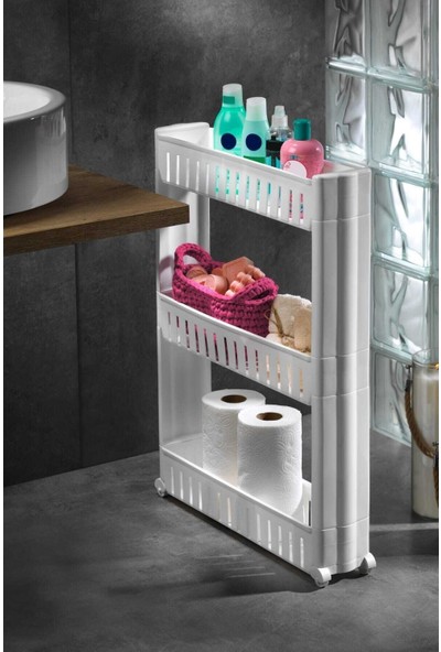 Luxmilard Tiny 3 Katlı Mutfak Düzenleyici Ara Raf - 2 Li Set Luxmilard Tiny 3 Katlı Mutfak Düzenleyici Ara Raf - 2 Li Set