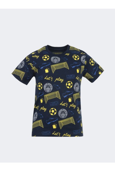 Çocuk Tribün Pattern T-Shirt