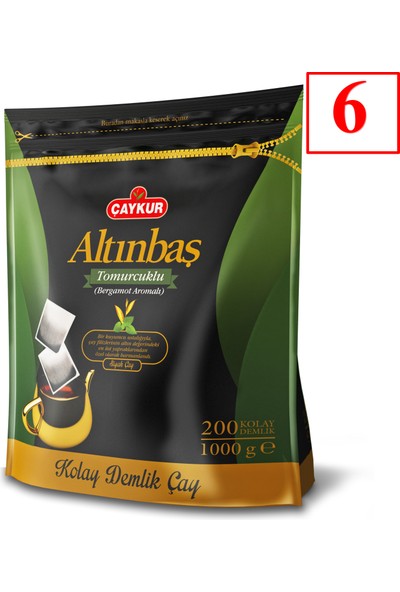 Çaykur Altınbaş Tomurcuklu Demlik Poşet Çay 5 gr 200'LÜ x 6