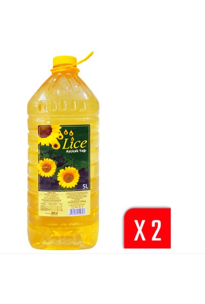 Lice Ayçiçek Yağı 5 Lt Dap 2'li Set Lice Ayçiçek Yağı 5 Lt Dap 2'li Set
