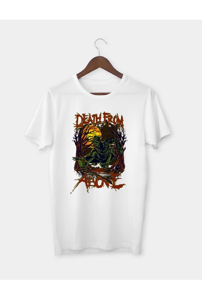 Creatsh Iskelet Canavar Baskılı T-Shirt Tişört